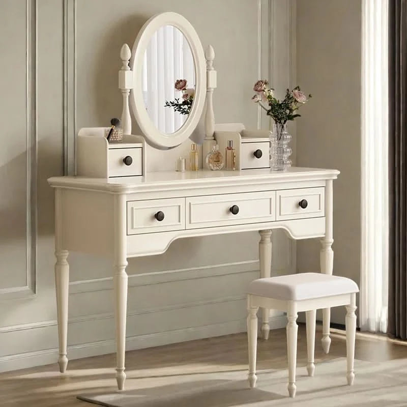 American Style Vanity Dressing Table - Wooden Bazar